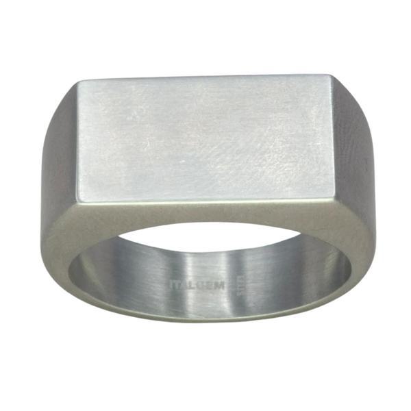 Stainless Steel Signet Ring | Italgem Steel | Tricia's Gems