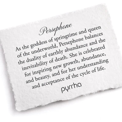 Persephone Goddess Talisman Pendant | Pyrrha | Tricia's Gems